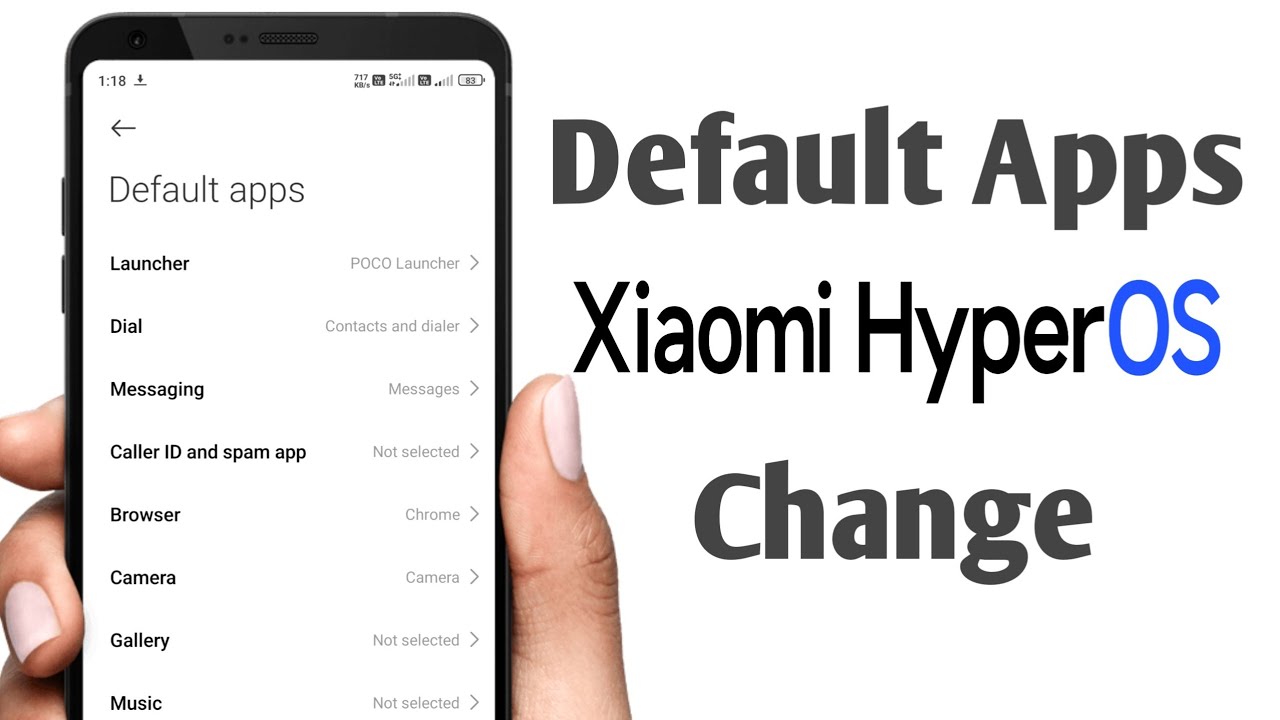 how to change default apps in xiaomi hyperos - YouTube