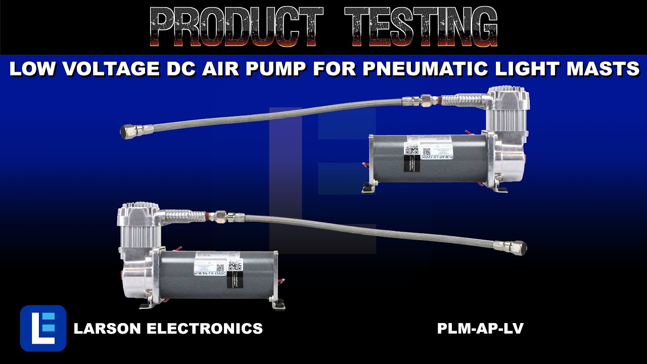 Low Voltage DC Air Pump for Pneumatic Light Masts - YouTube