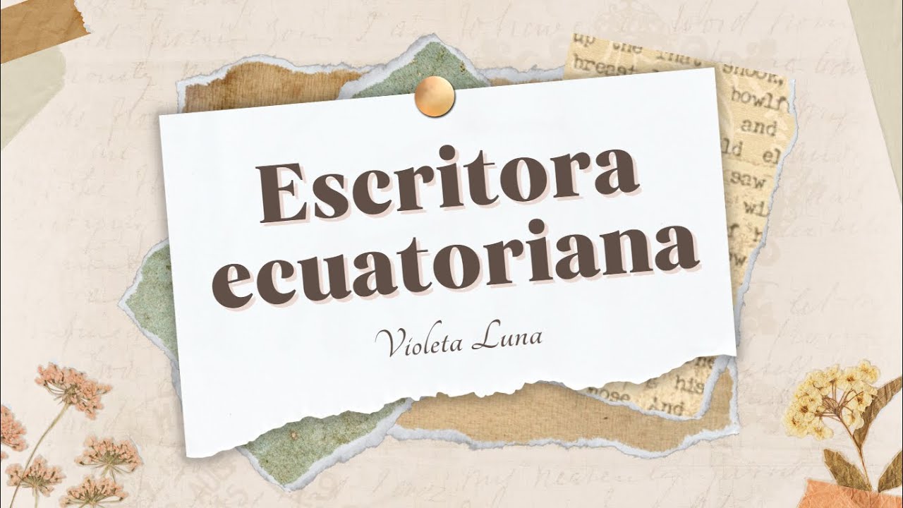 Violeta Luna, poetisa ecuatoriana. - YouTube