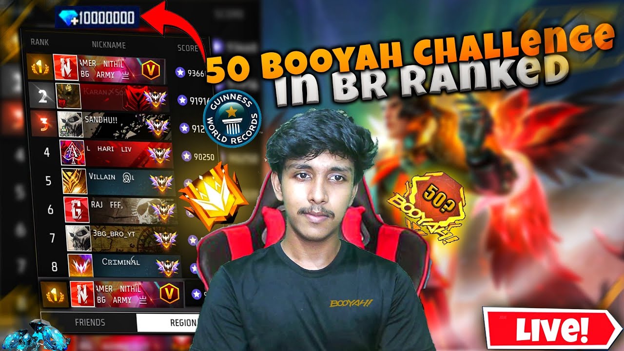 50 BOOYAH STREAK CHALLENGE | FREE FIRE MALAYALAM🗿 - YouTube
