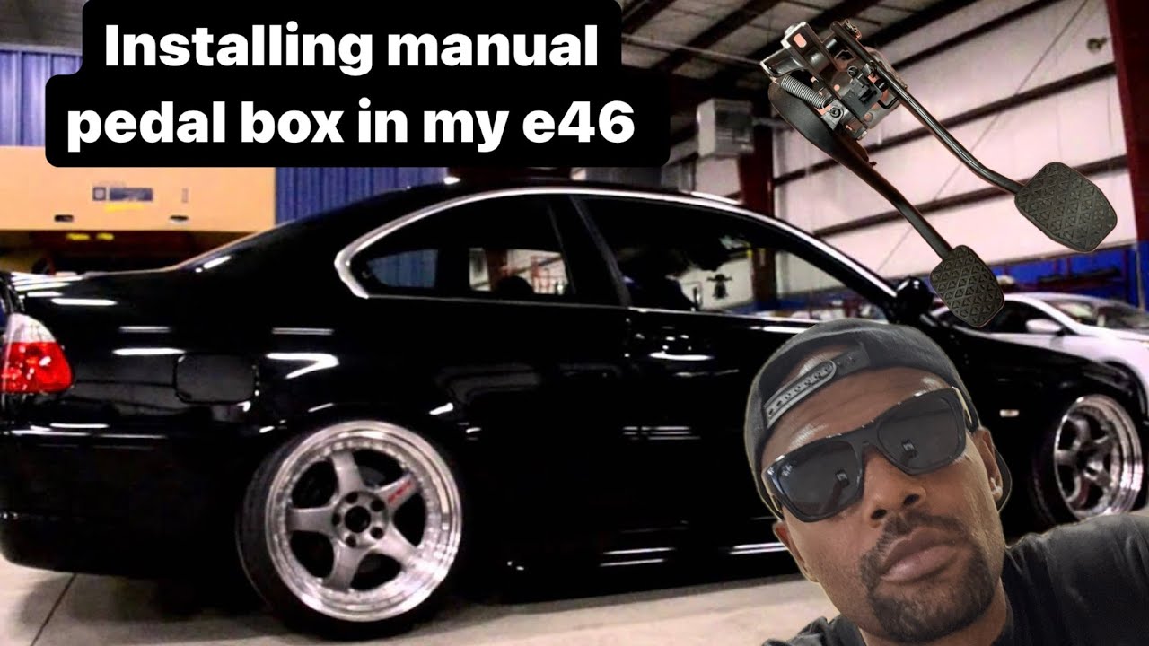 E46 manual pedal box install - YouTube
