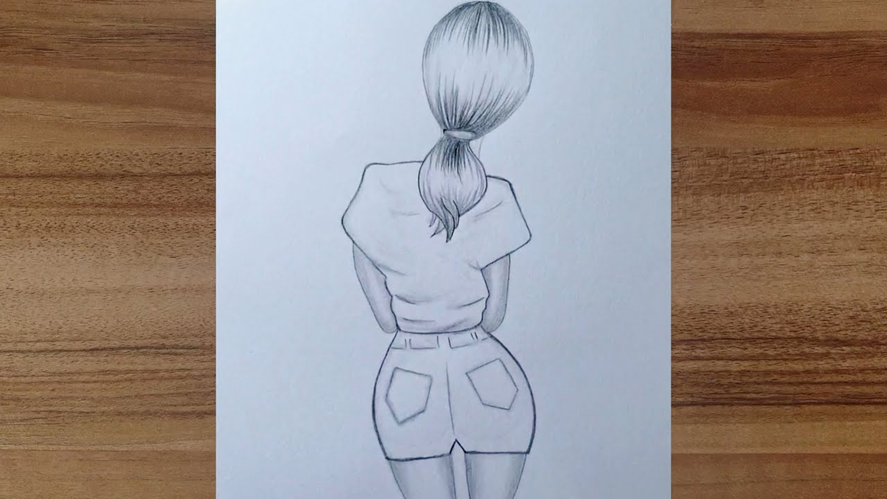 girl drawing easy step by step | how to draw a girl | easy drawing for ...