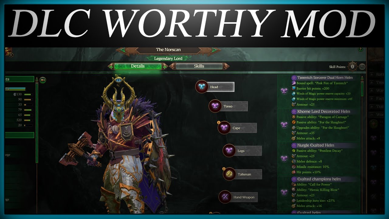 The Norscan (Build-a-Chaos-Lord) Mod Showcase - Total War Warhammer 3 ...