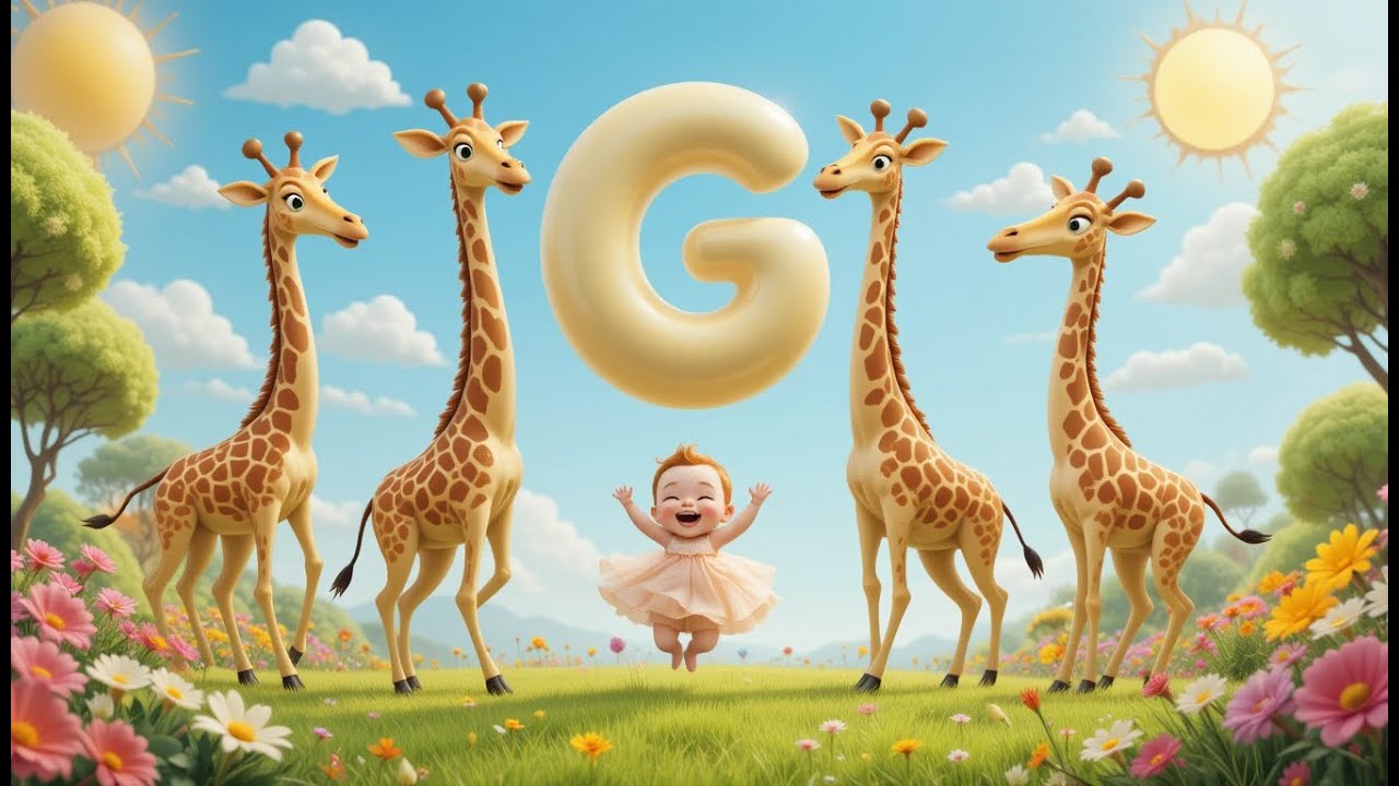Giraffe Counting | Learn Numbers with Animals for Kids | Fun Counting ...