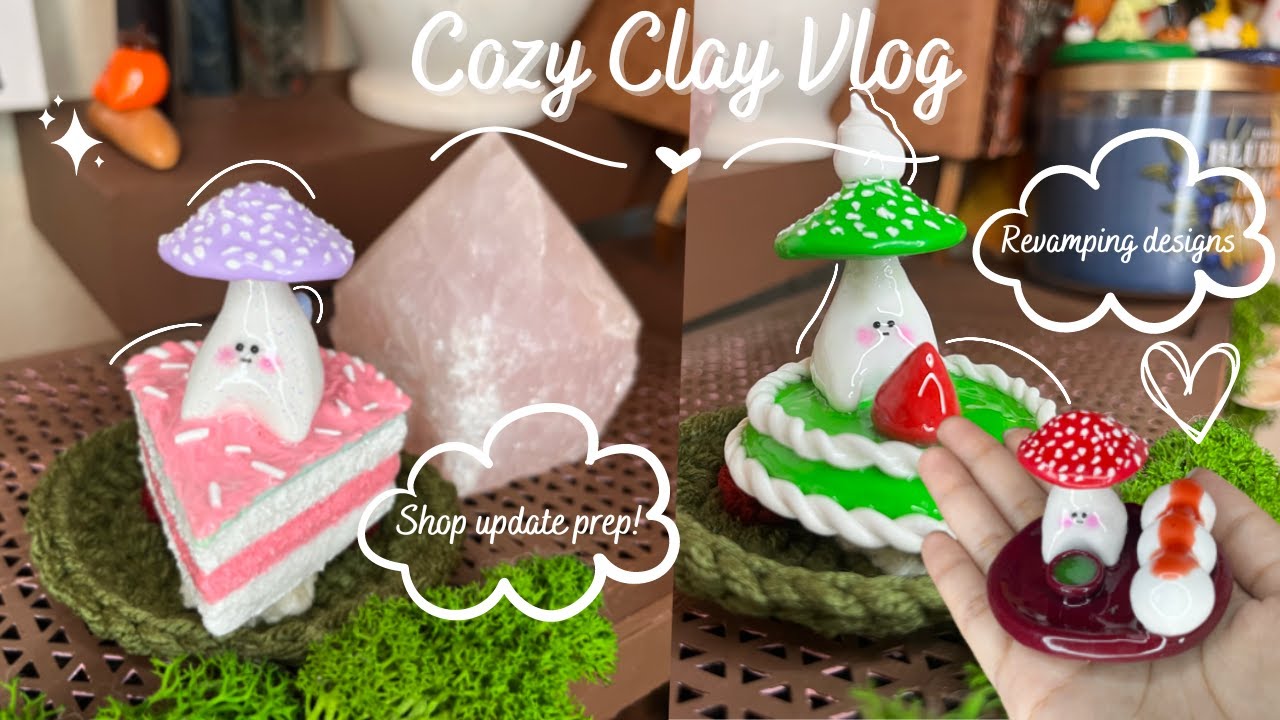 Cozy Clay Studio Vlog | May Shop Update Prep | Revamps - YouTube
