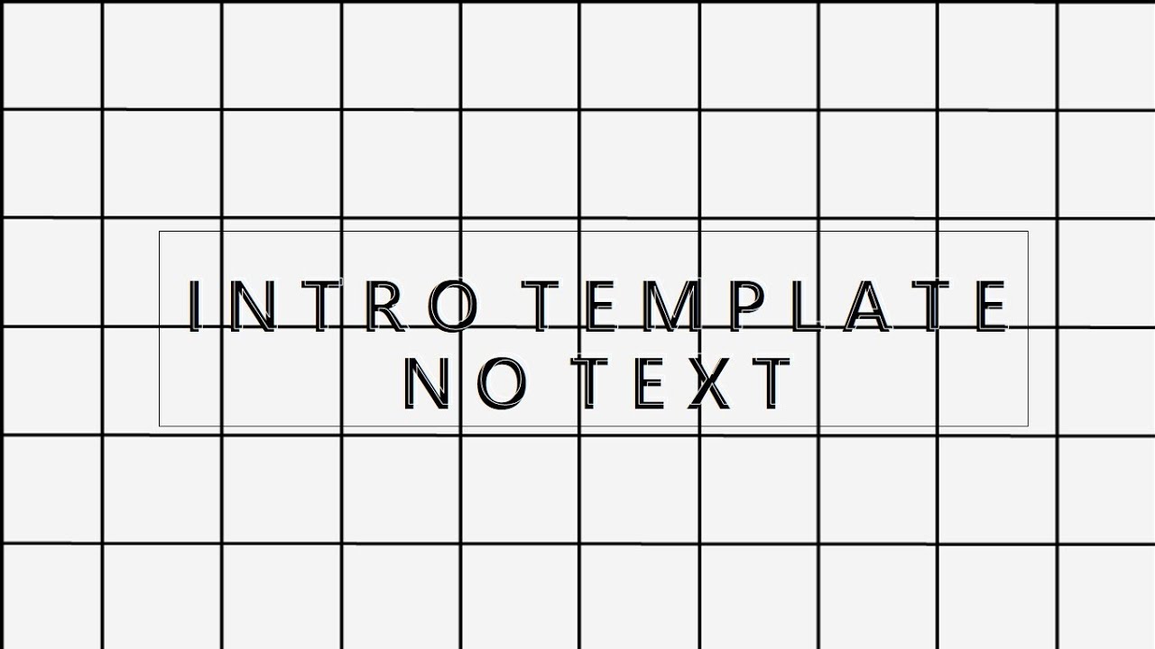 Intro template no text (grid) - YouTube