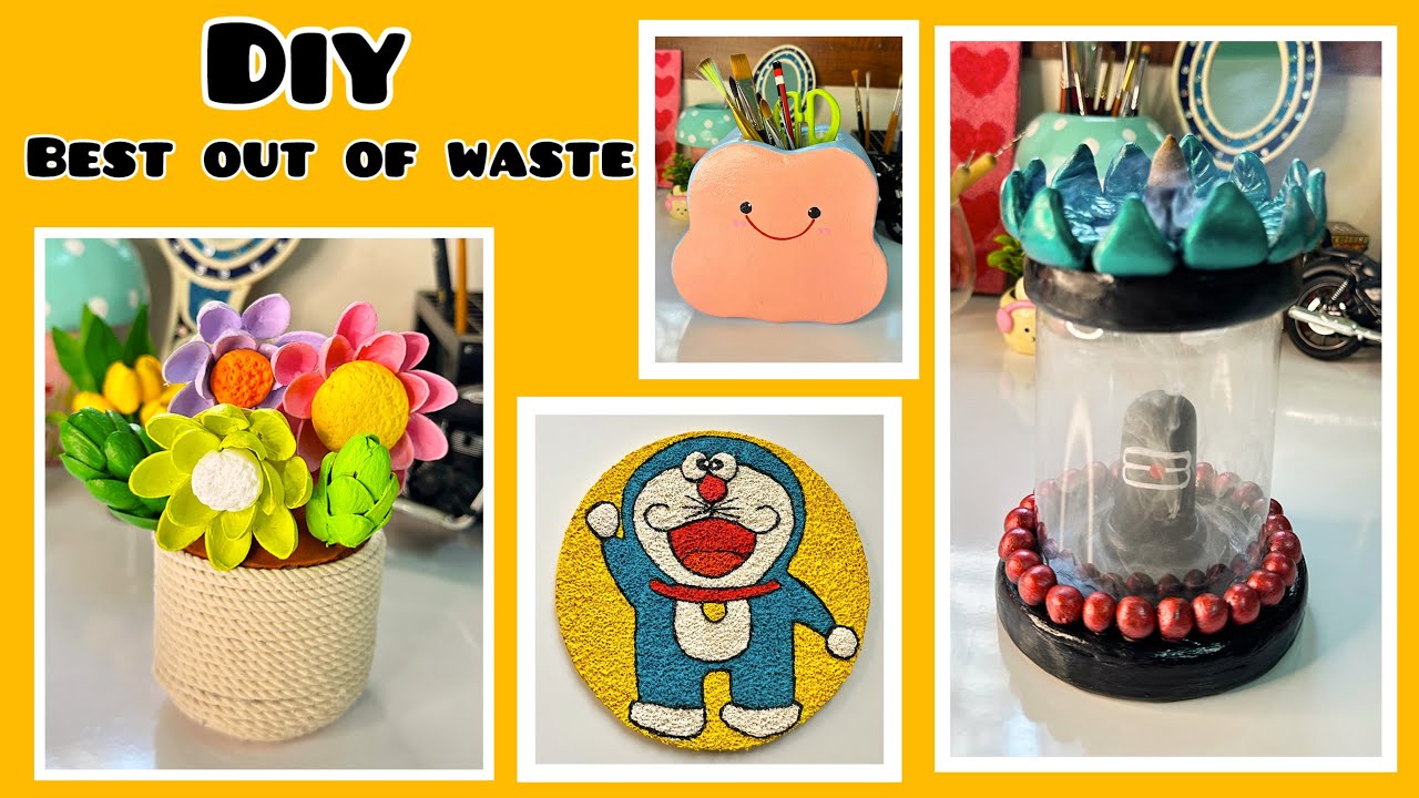 From Waste To Wonder….Diy कबाड़ से जुगाड़ |Diy 4 Best Out Of Waste ...
