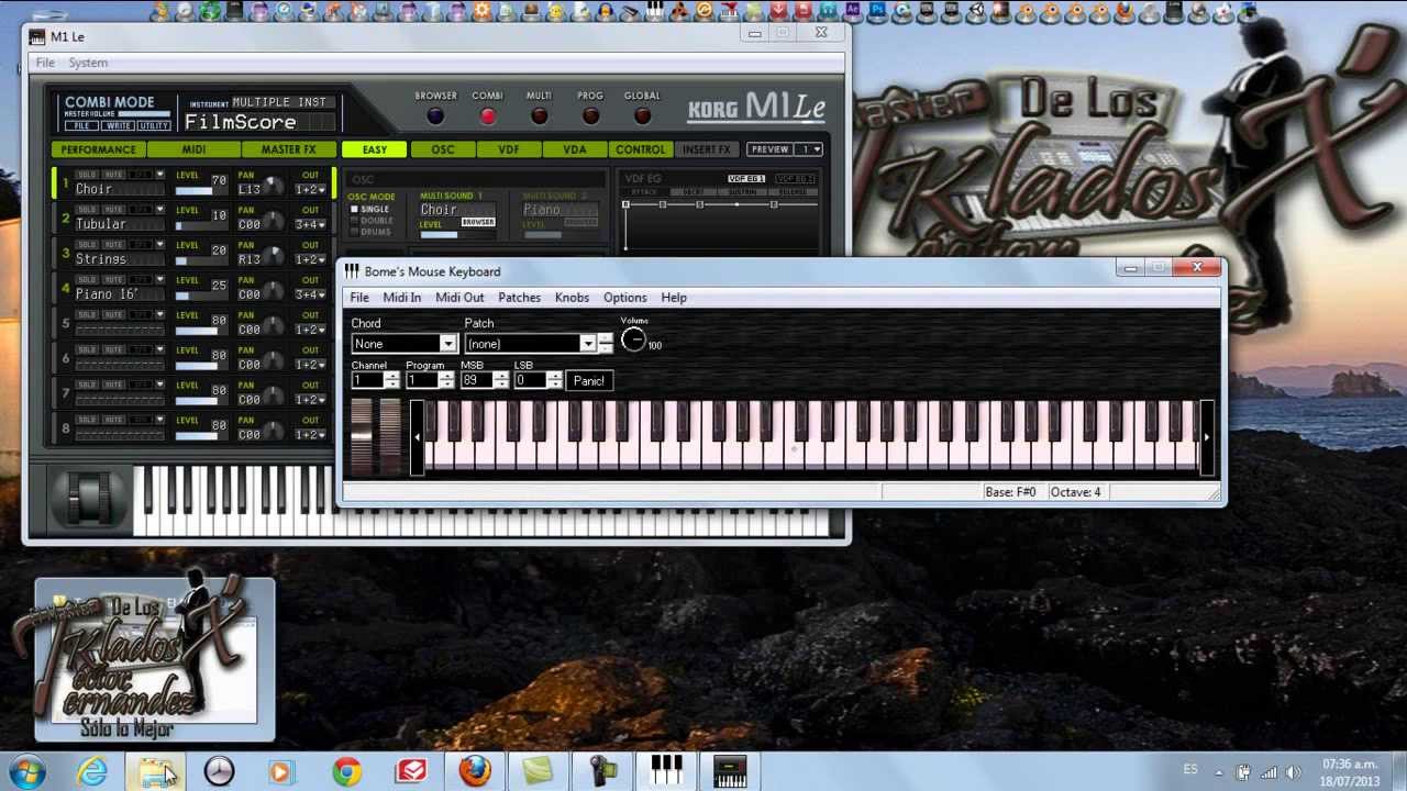 Solución a los problemas de audio con Korg M1 Le y Teclado Virtual ...