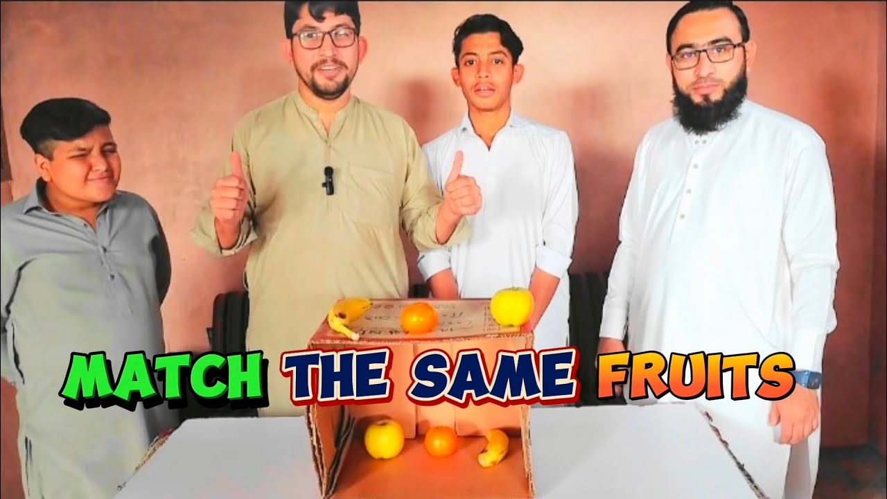 Match The Same Fruits | Family Challenge | Match The Fruits And Win ...