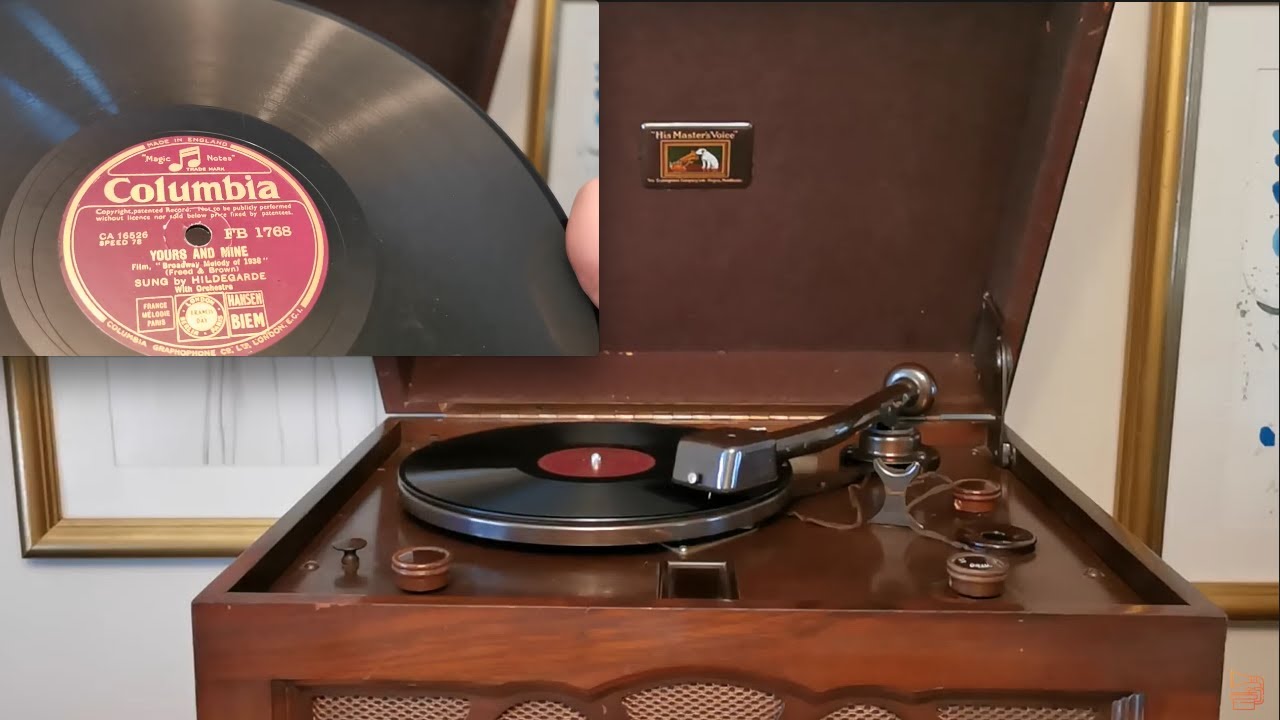 Your's And Mine ~ Hildegarde ~ 1931 HMV 501 Table Top Radiogram ~ HMV ...