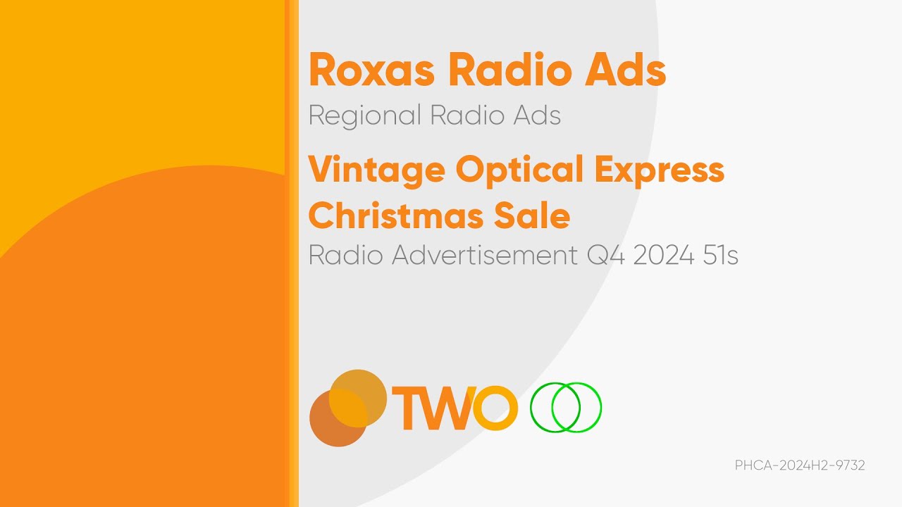 Vintage Optical Express Christmas Sale Radio Ad Q4 2024 51s (Roxas ...