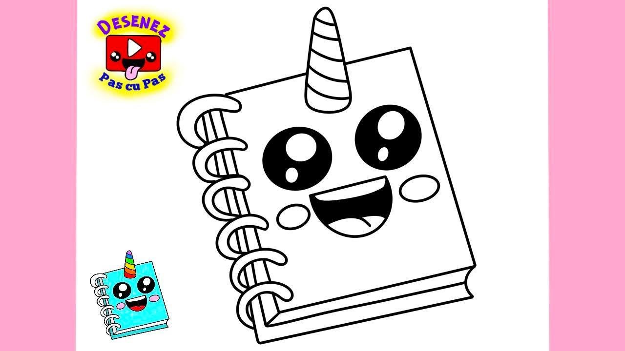 Cum se Deseneaza o CARTE KAWAII Usor de Desenat si Colorat📘 HOW TO DRAW ...