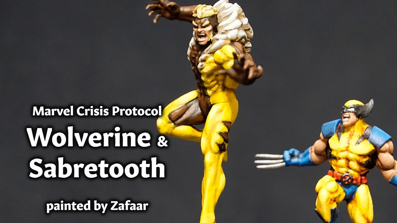 Marvel Crisis Protocol - Wolverine & Sabretooth Showreel - Painted by ...