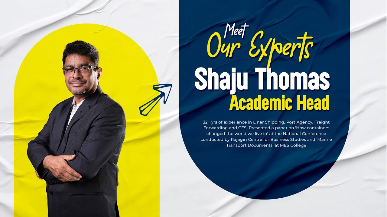 Meet Our Experts | Shaju Thomas - Academic Head | Logistics Education | Reliant Group - YouTube