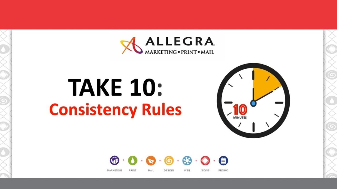 Take 10 - Consistency Rules - YouTube