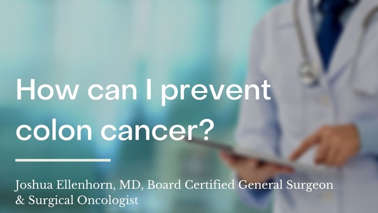 How can I prevent colon cancer? | wikiHow Asks a Surgical Oncologist ...