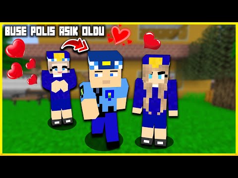 BUSE POLİS KEREM KOMİSER'E AŞIK OLDU 🥰 Minecraft Zengin Fakir Hayatı