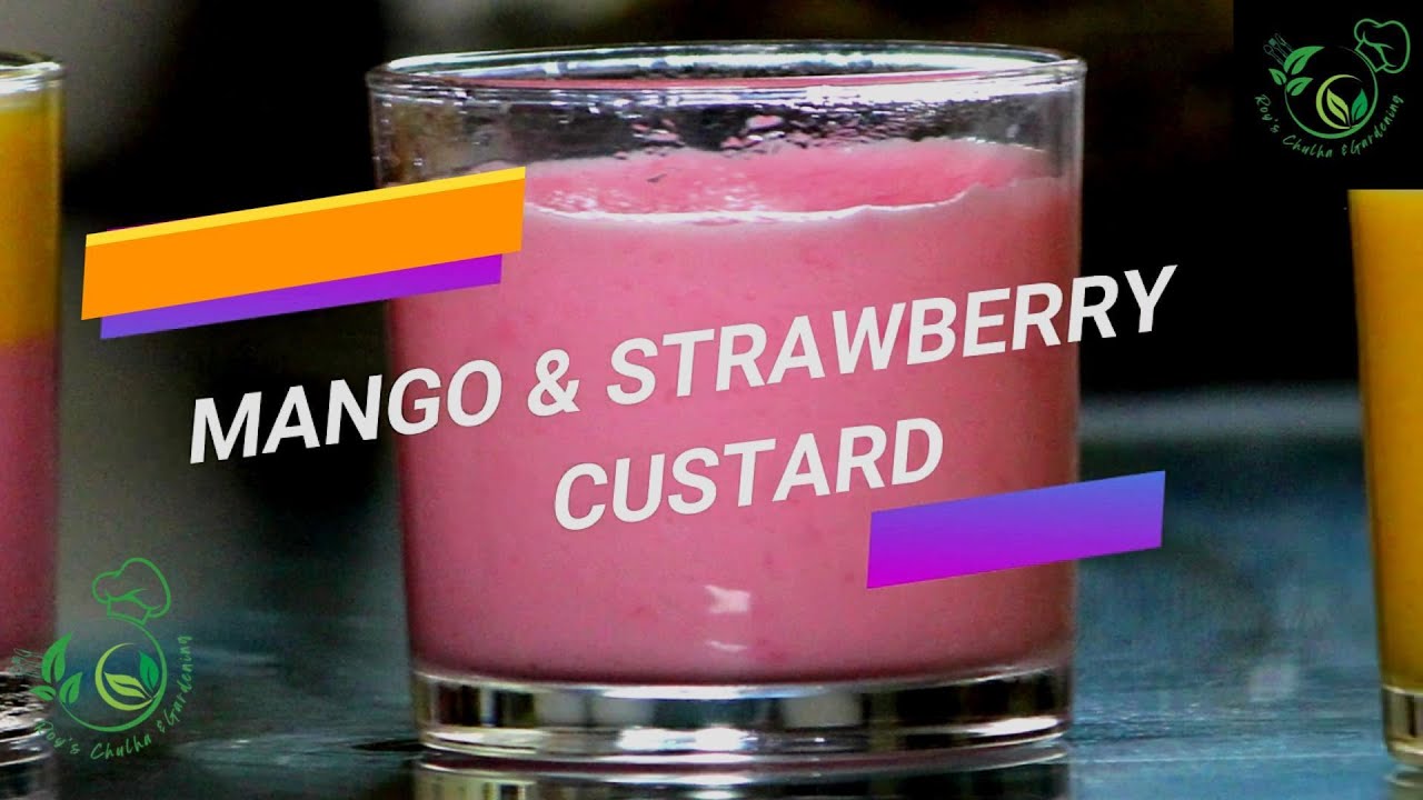 How To Make Strawberry Custard | Delicious Custard for Your Kids - YouTube