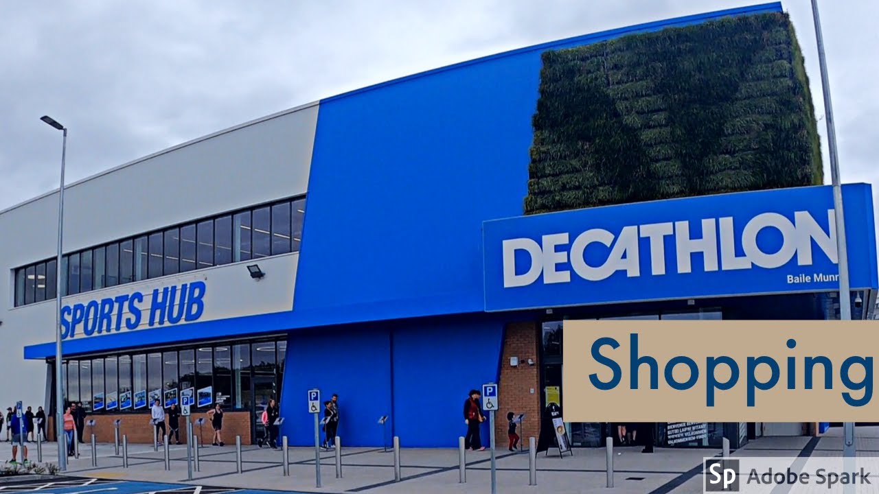 Shopping in Decathlon Dublin with family - YouTube