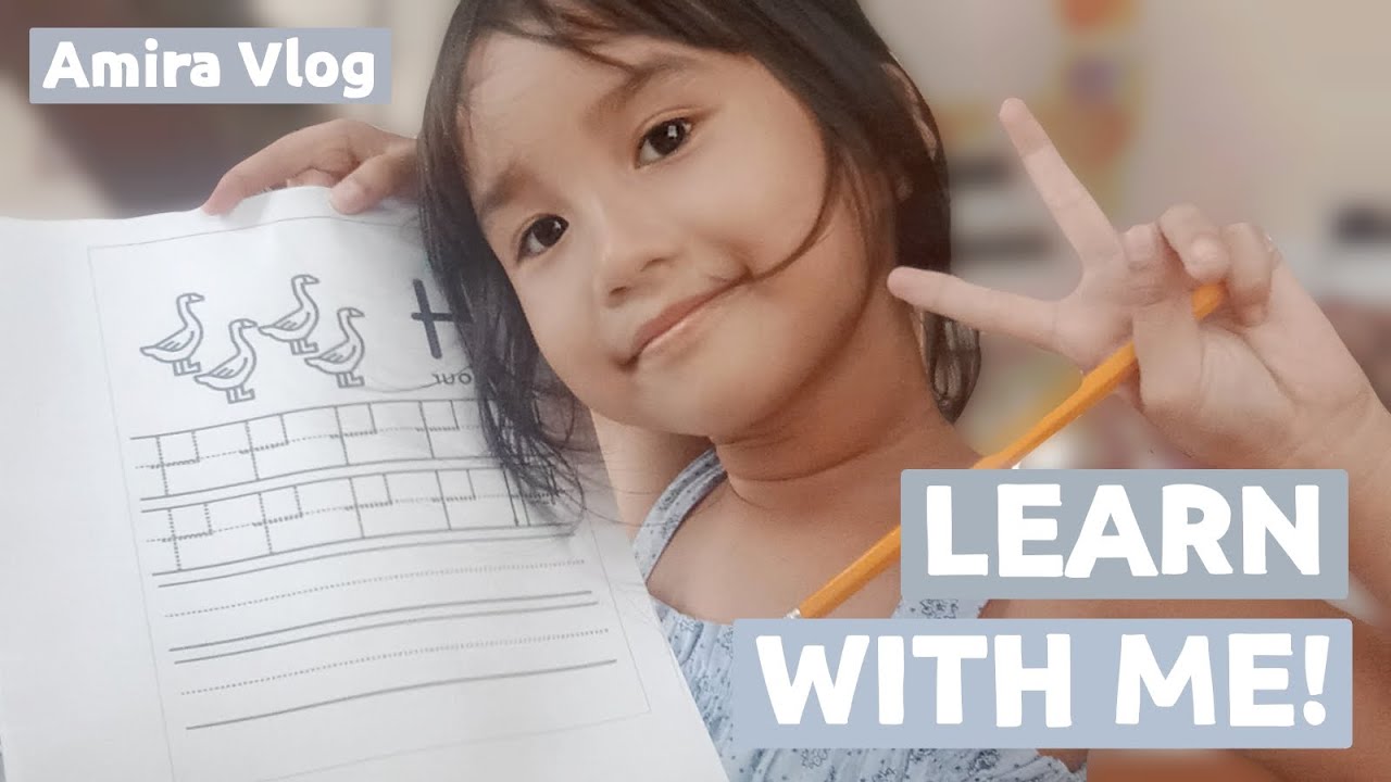 LEARN WITH AMIRA! | Tracing & Writing number '4' - YouTube