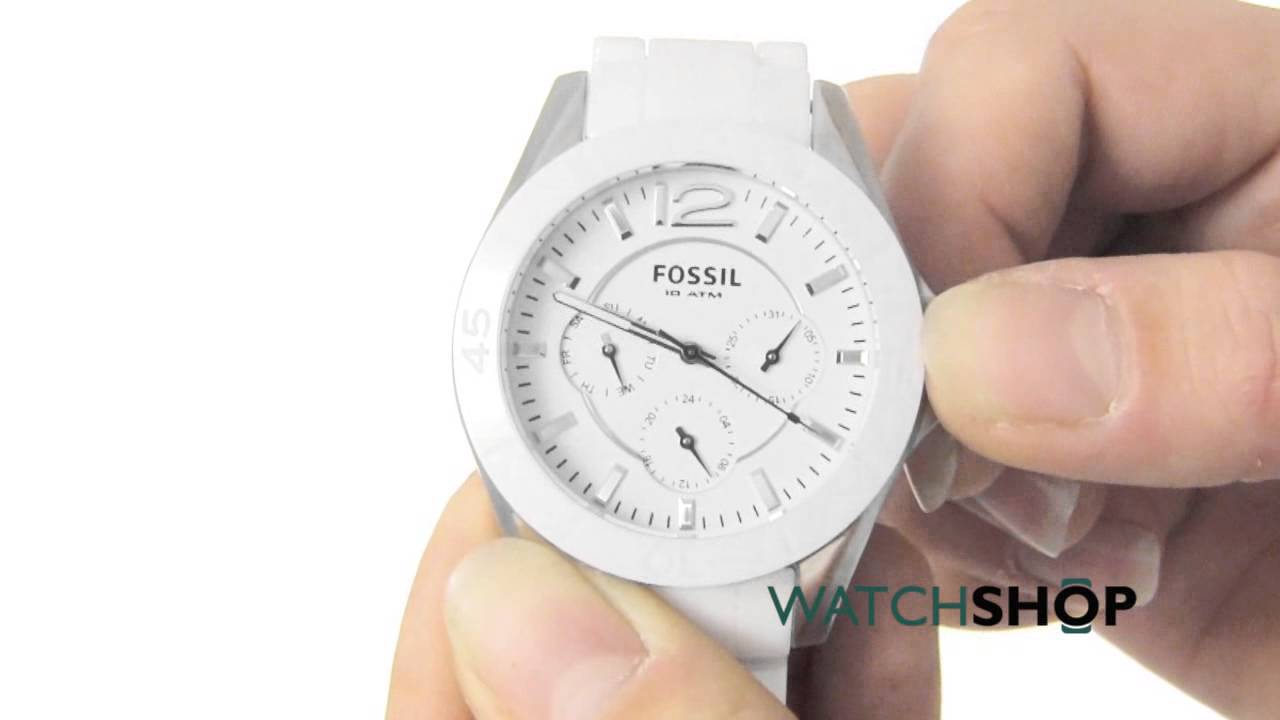 Fossil Ladies' Ceramic Watch (CE1002) - YouTube