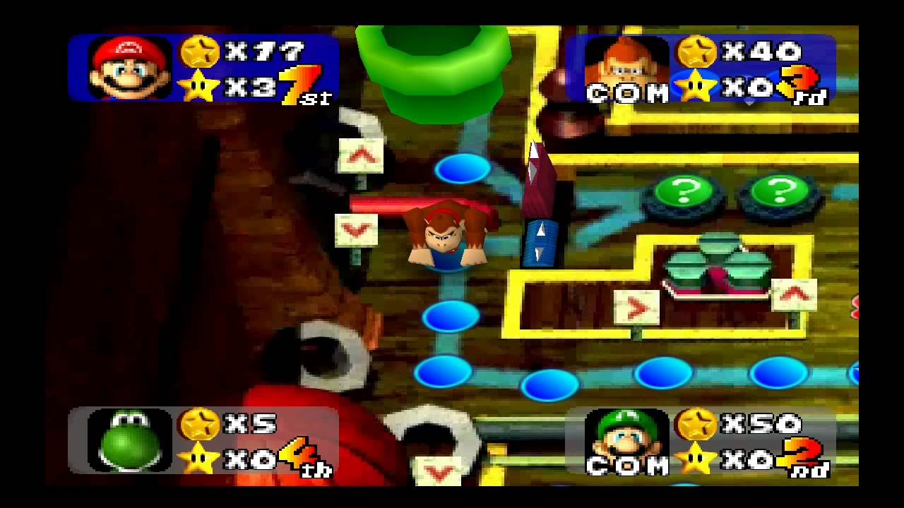 Mario Party 1 Board Game - Luigi's Engine Room (part 3 / 6) - YouTube