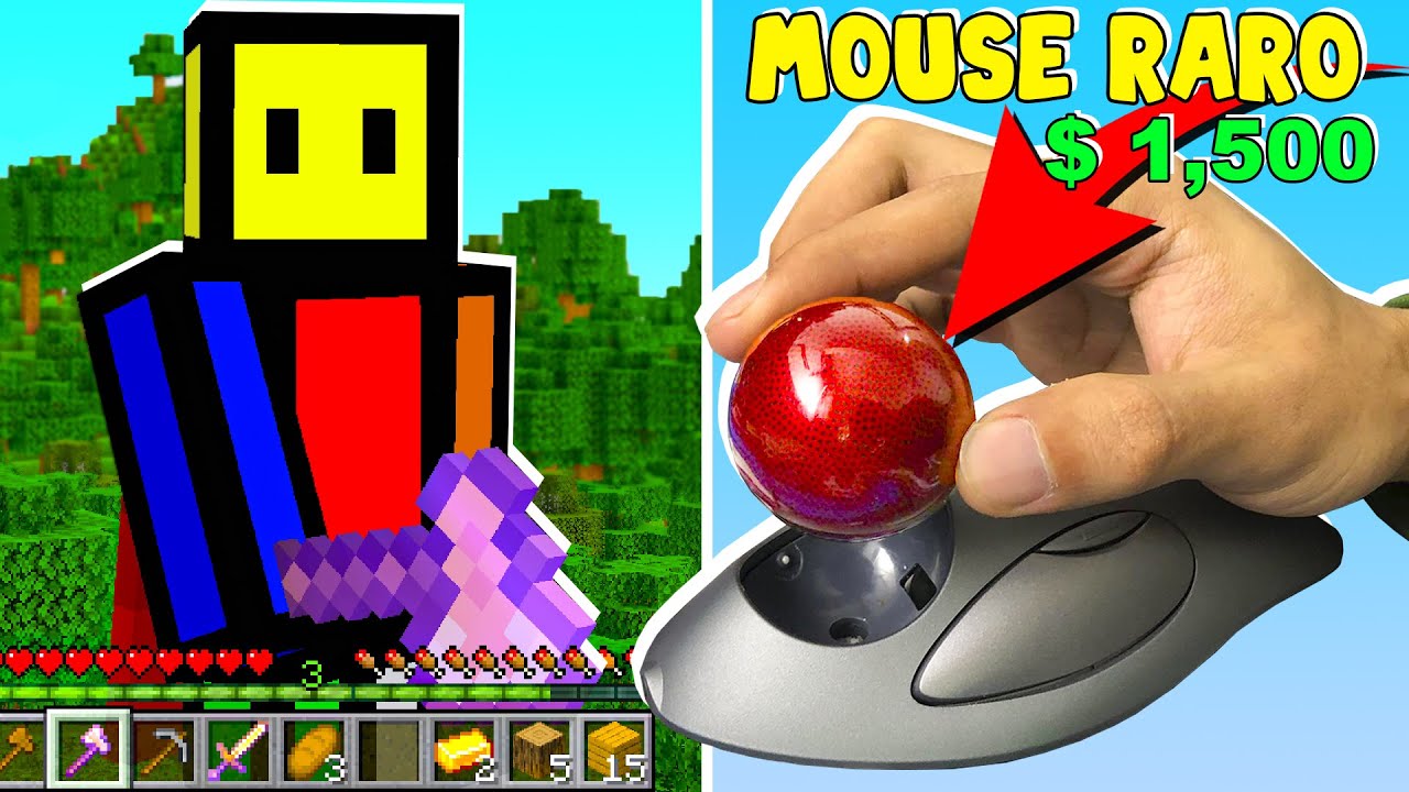 Me Paso MINECRAFT con el MOUSE MAS EXTRAÑO DEL MUNDO - YouTube