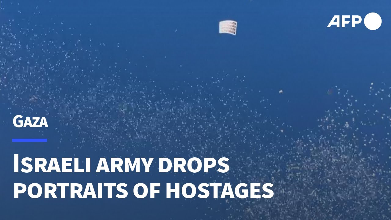 Israeli army drops leaflets in Rafah bearing portraits of hostages ...