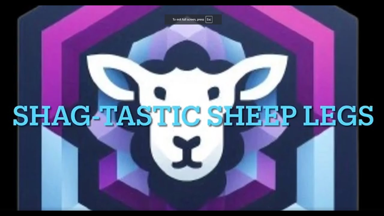 Shag-tastic Sheep Legs - YouTube