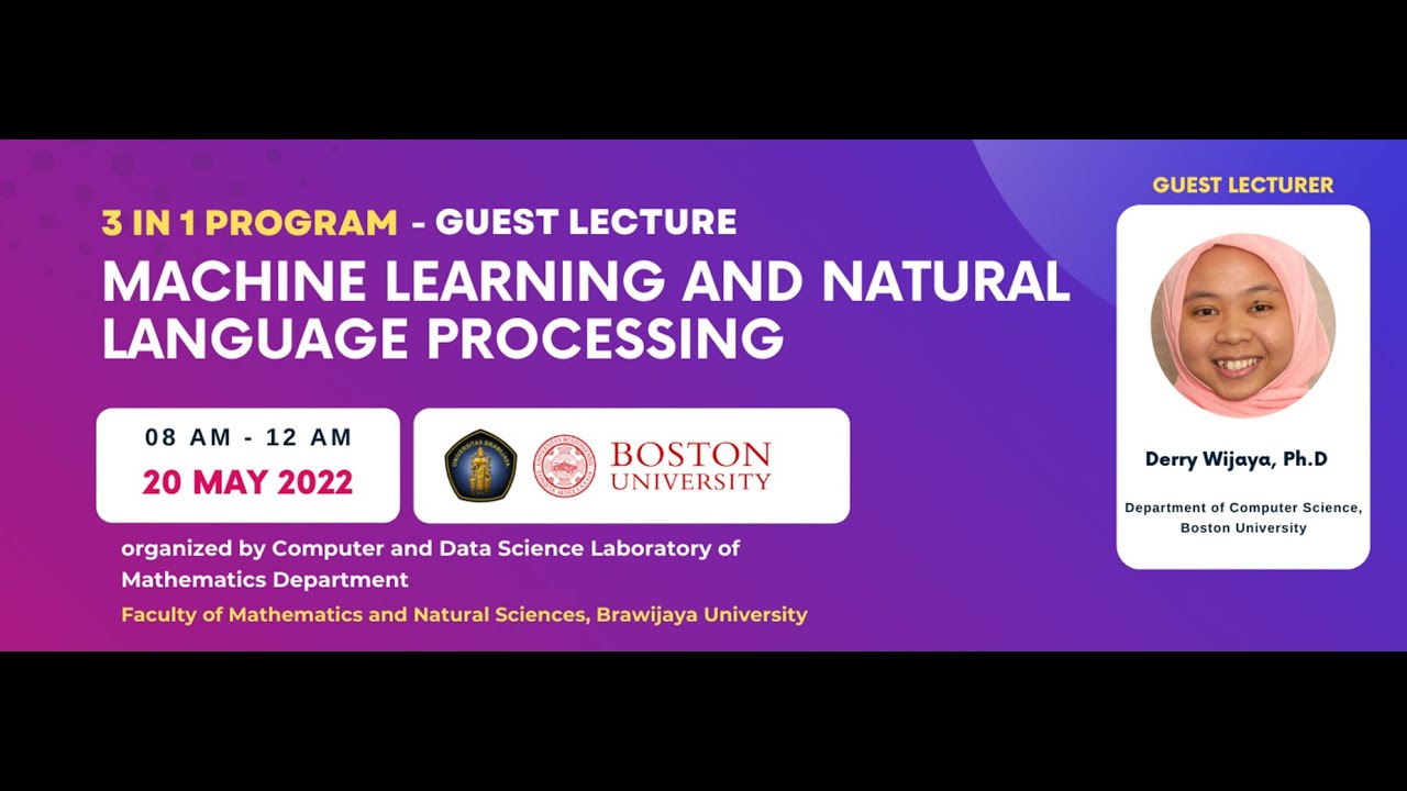 Guest Lecture : machine learning and natural language processing - YouTube
