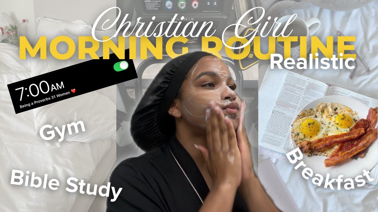 My 7am Christian Girl Morning Routine || realistic & productive 🎀 - YouTube