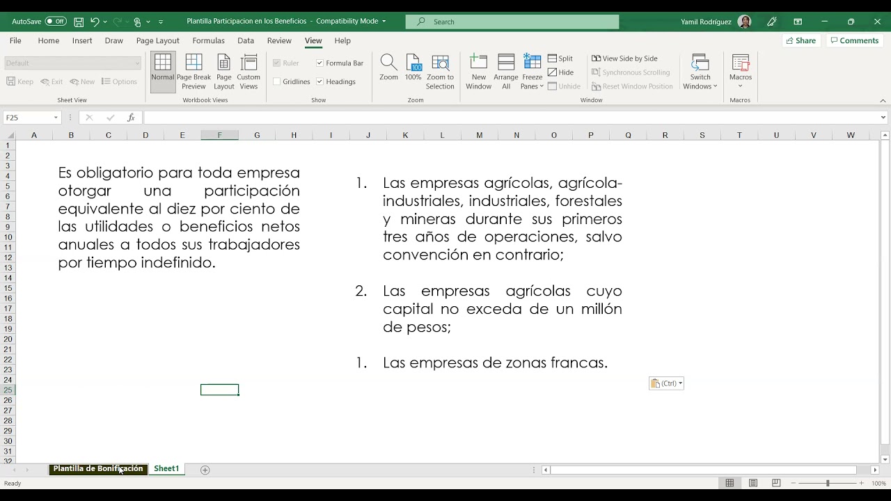 Llenado Plantilla Bonificación TSS - YouTube