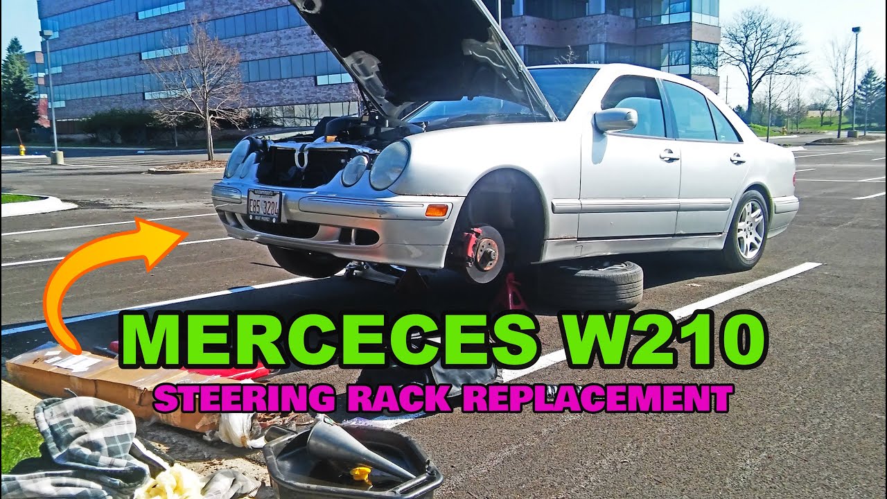 Mercedes steering rack replacement - YouTube