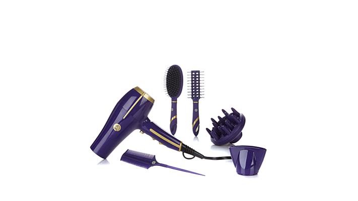JOY 1875Watt Single Touch Hair Dryer with Bonus Brushes - YouTube