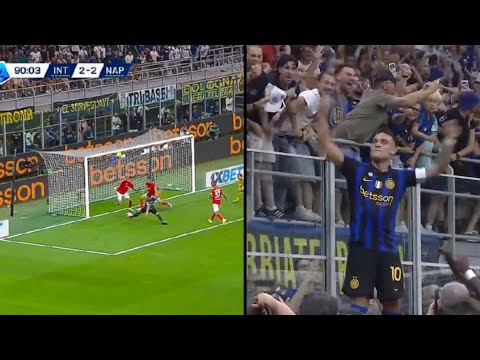 🤯Lautaro Martinez Winning Goal vs Napoli ● Inter Milan 3-2 Napoli