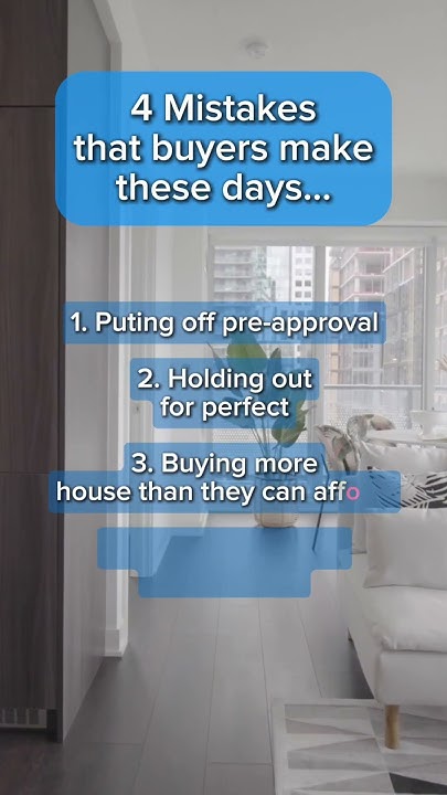 Avoid These 4 Common Home Buying Mistakes Youtube