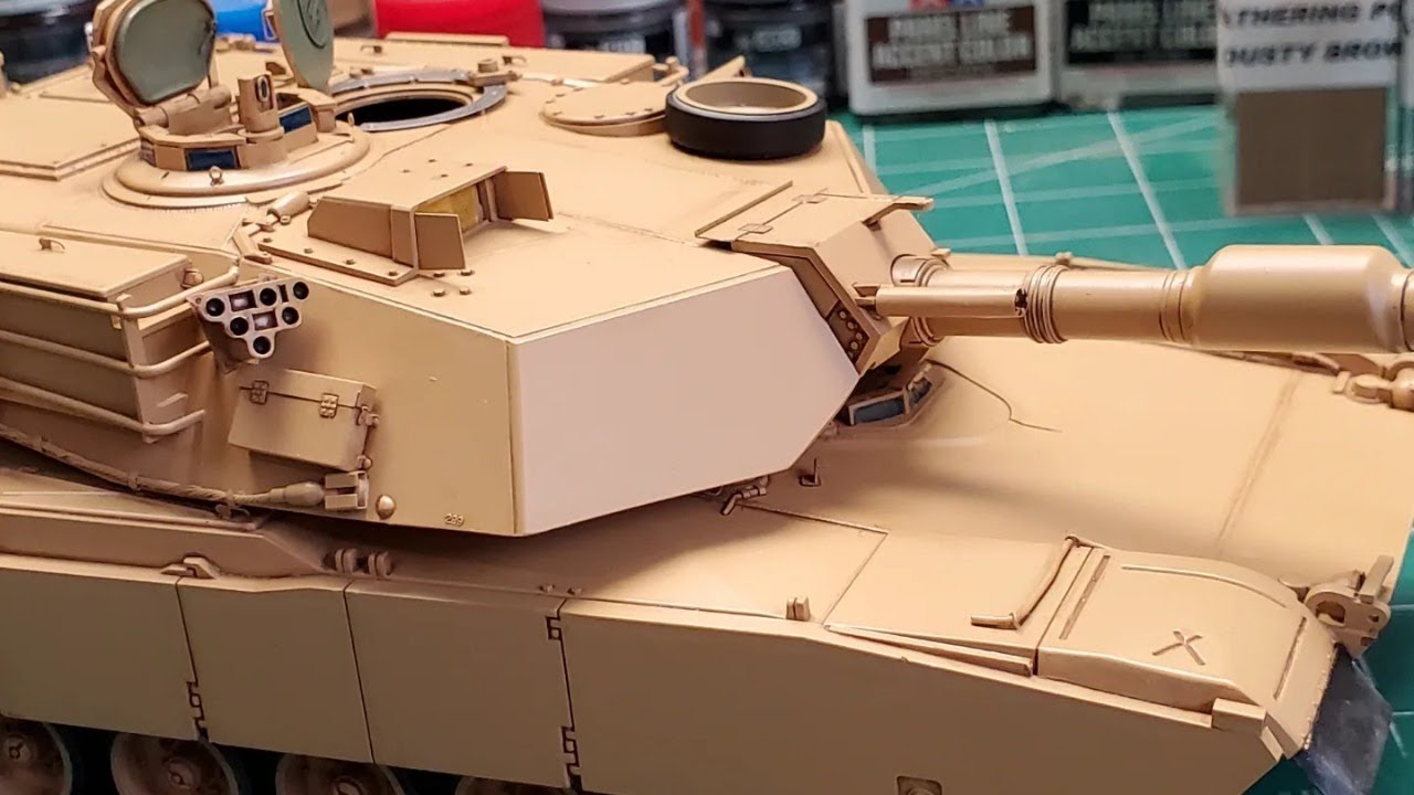 Tamiya M1A1 Abrams tank project part 8 - YouTube