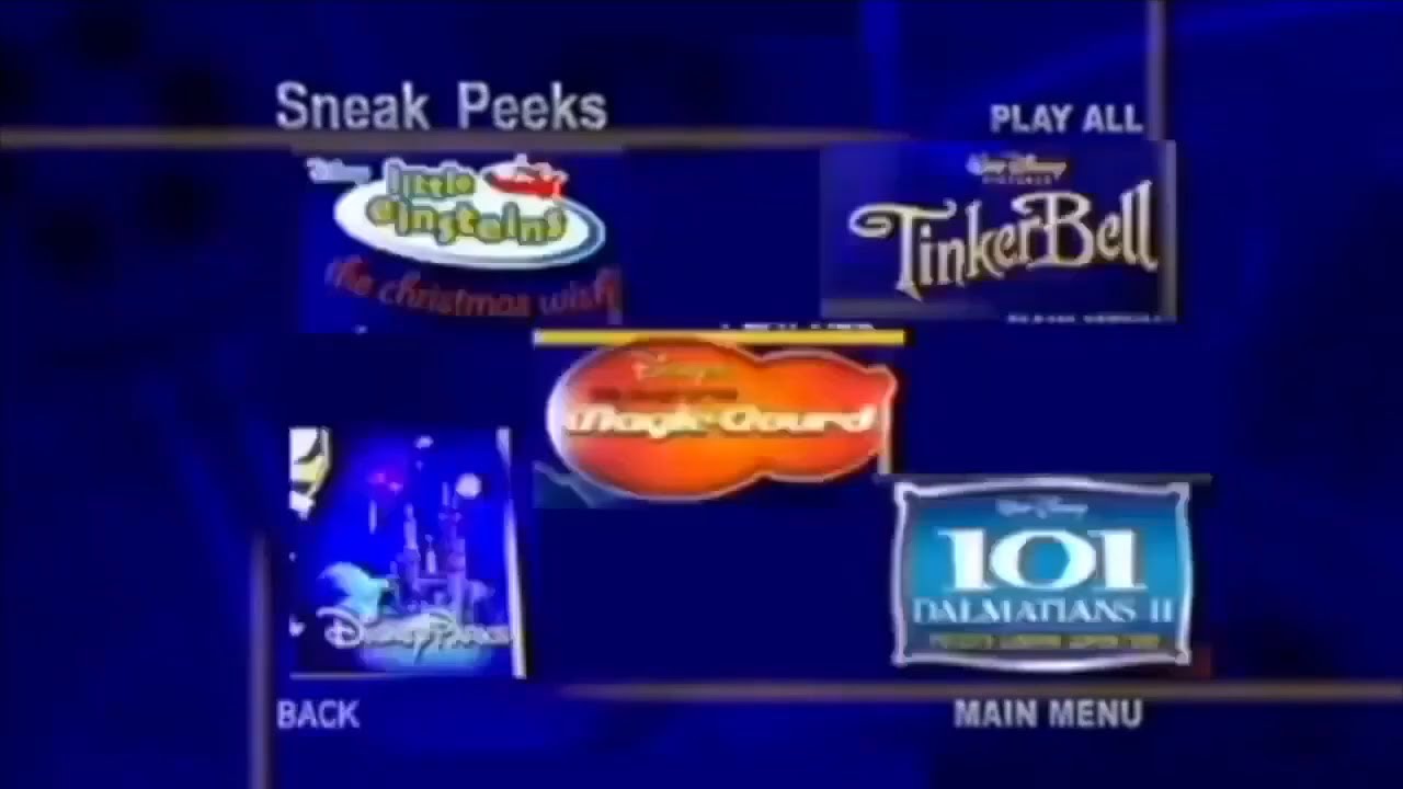 Sneak Peeks Menu (The Disney House: Season 4 (2008) DVD) For Kaden ...