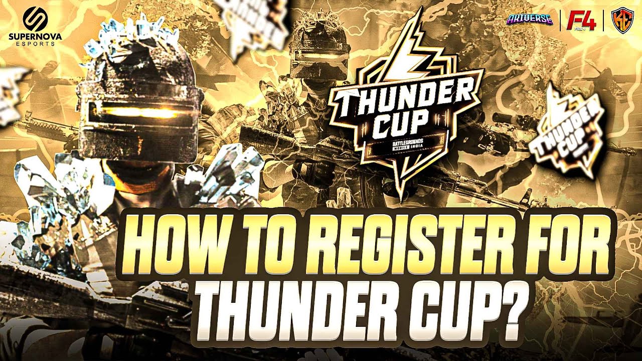 HOW TO REGISTER FOR THUNDER CUP | 20,000 INR PRICEPOOL | BGMI TOURNAMENT - YouTube