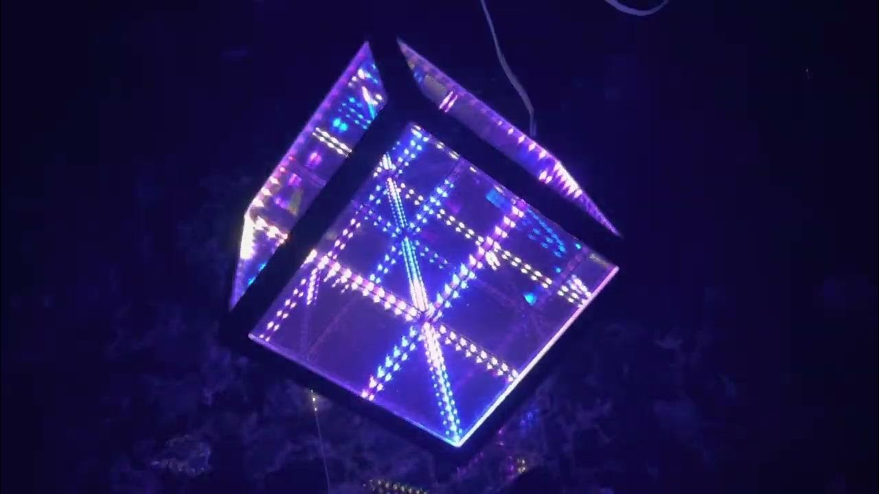 LED infinity cube - YouTube