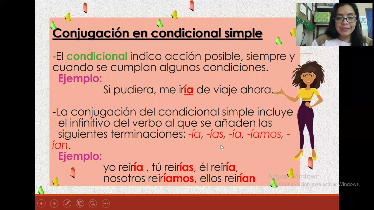 Verbo: condicional simple 6º prim Com - YouTube