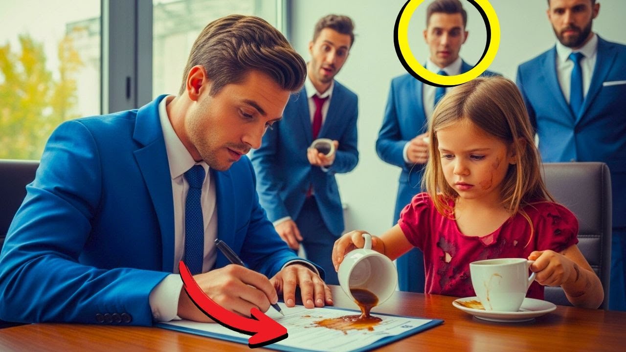 "¡No firmes ese contrato!" gritó la CHICA POBRE al entrar en la oficina ...