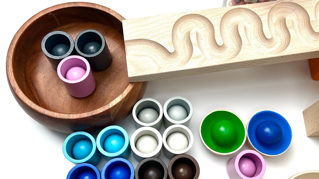 Color Sorting Marble Run ASMR #asmr - YouTube