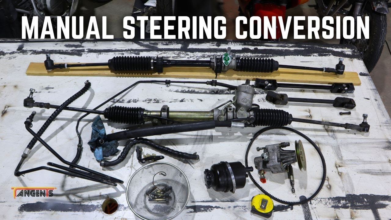 Manual Steering Conversion On My Porsche 924 - YouTube