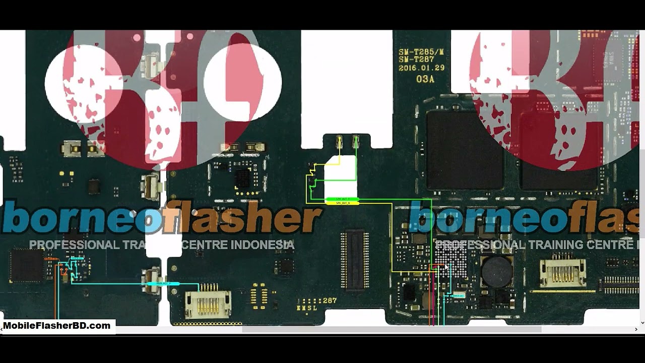 Samsung Tab A 7.0 SM-T285 MIC SPK Buzzer Problem Repair Jumper Ways # ...