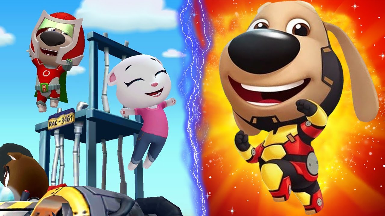 Talking Tom Hero Dash Ben Flame X Gold Run Hero Ben All Raccoon Bosses ...