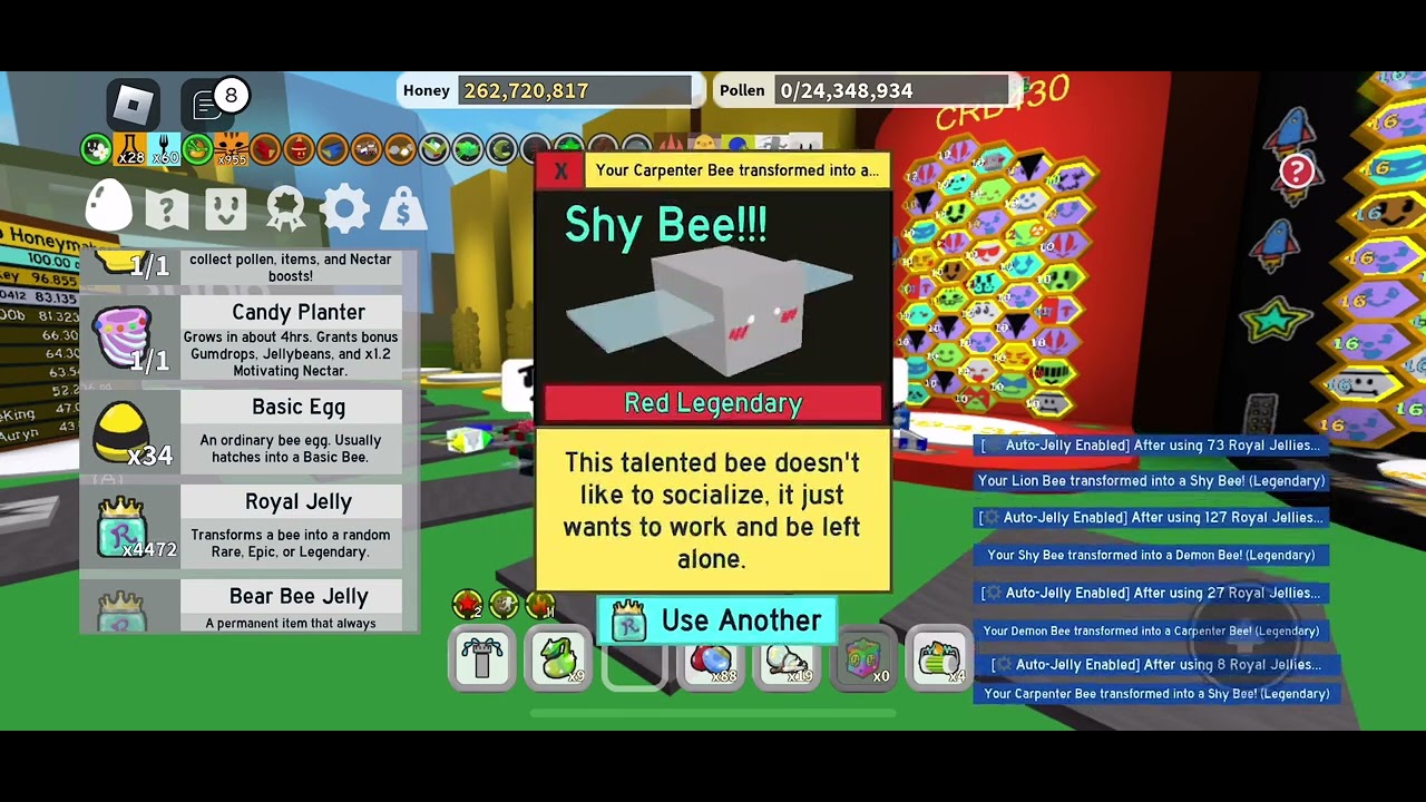 Trying auto legendary strat in bee swarm - YouTube