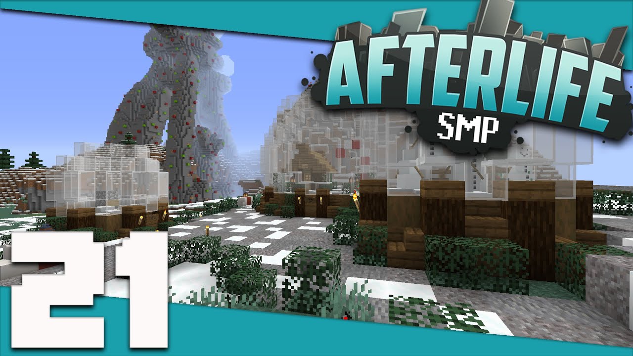 Minecraft: AfterLife SMP - S3 21 - Two Mini Snow Globes | Minecraft 1. ...