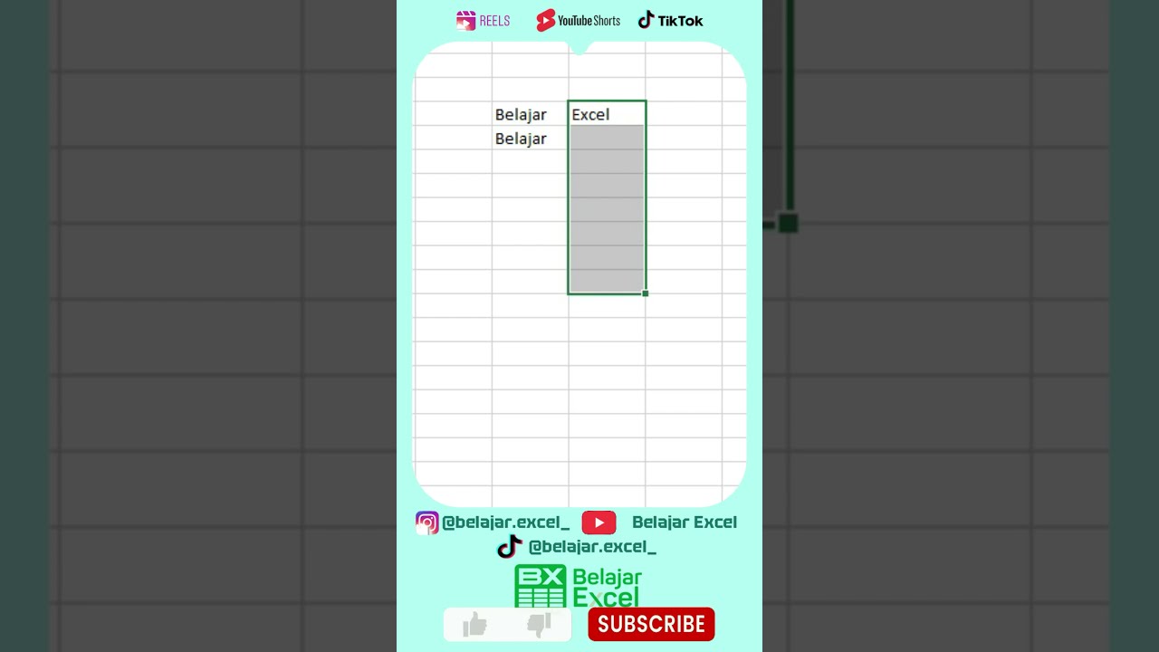 T30S 7 Hotkey Duplikat Cell Dari Atas short YouTube T30S 7 Hotkey Duplikat Cell Dari Atas short YouTube
