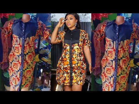 Learn how I made this stylish shirt dress with a chest design and ...